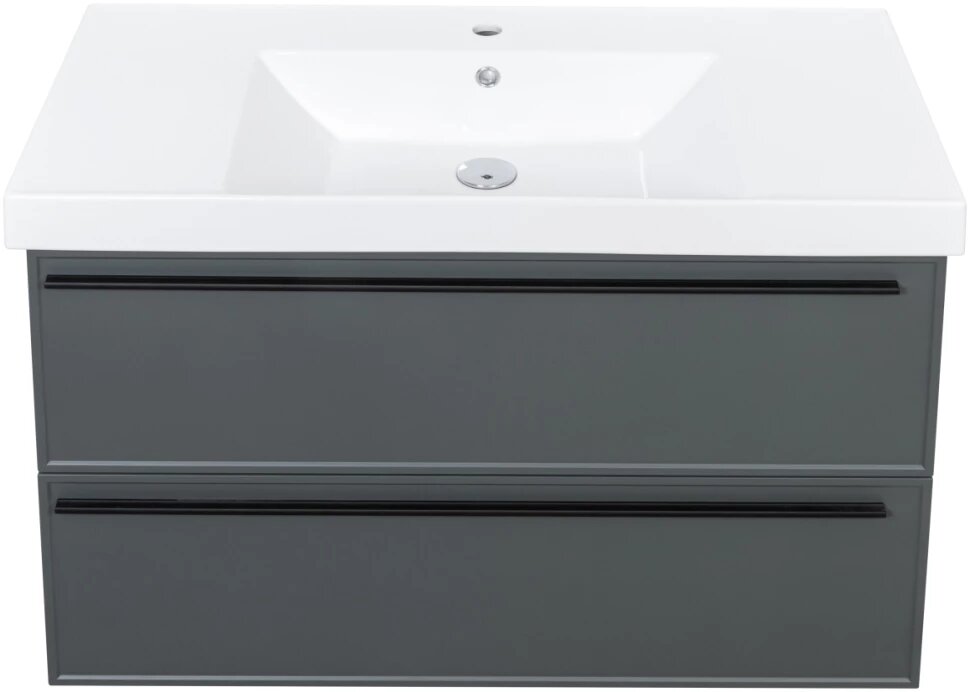 Тумба серо-зеленый матовый 97,6 см La Fenice Elba Twin FNC-01-ELB-G-100-2