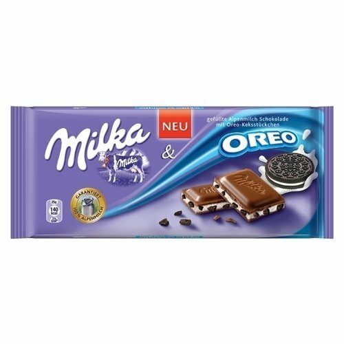 Шоколад Milka с печеньем Oreo, 100 г
