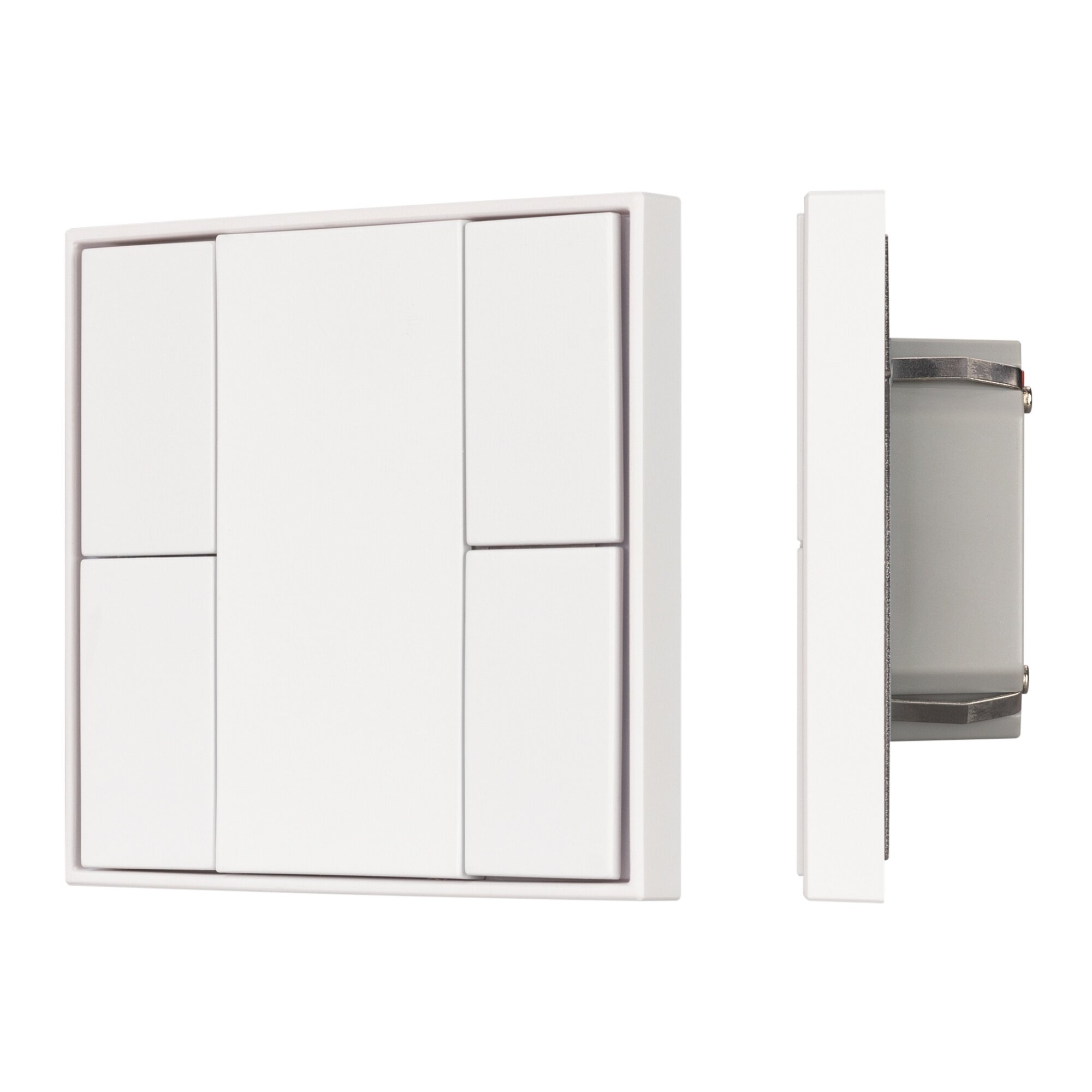 INTELLIGENT ARLIGHT Кнопочная панель KNX-301-22-4-SH-IN White (BUS, Frame) (IARL, IP20 Пластик, 3 года) 037722