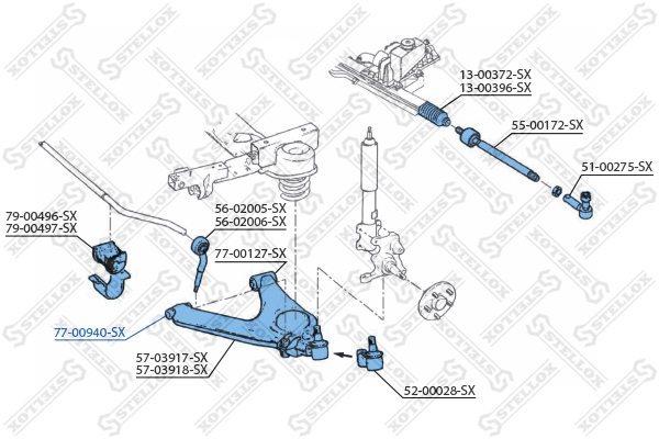 С б передн. Ford Transit 85-99 Stellox 77-00940-SX
