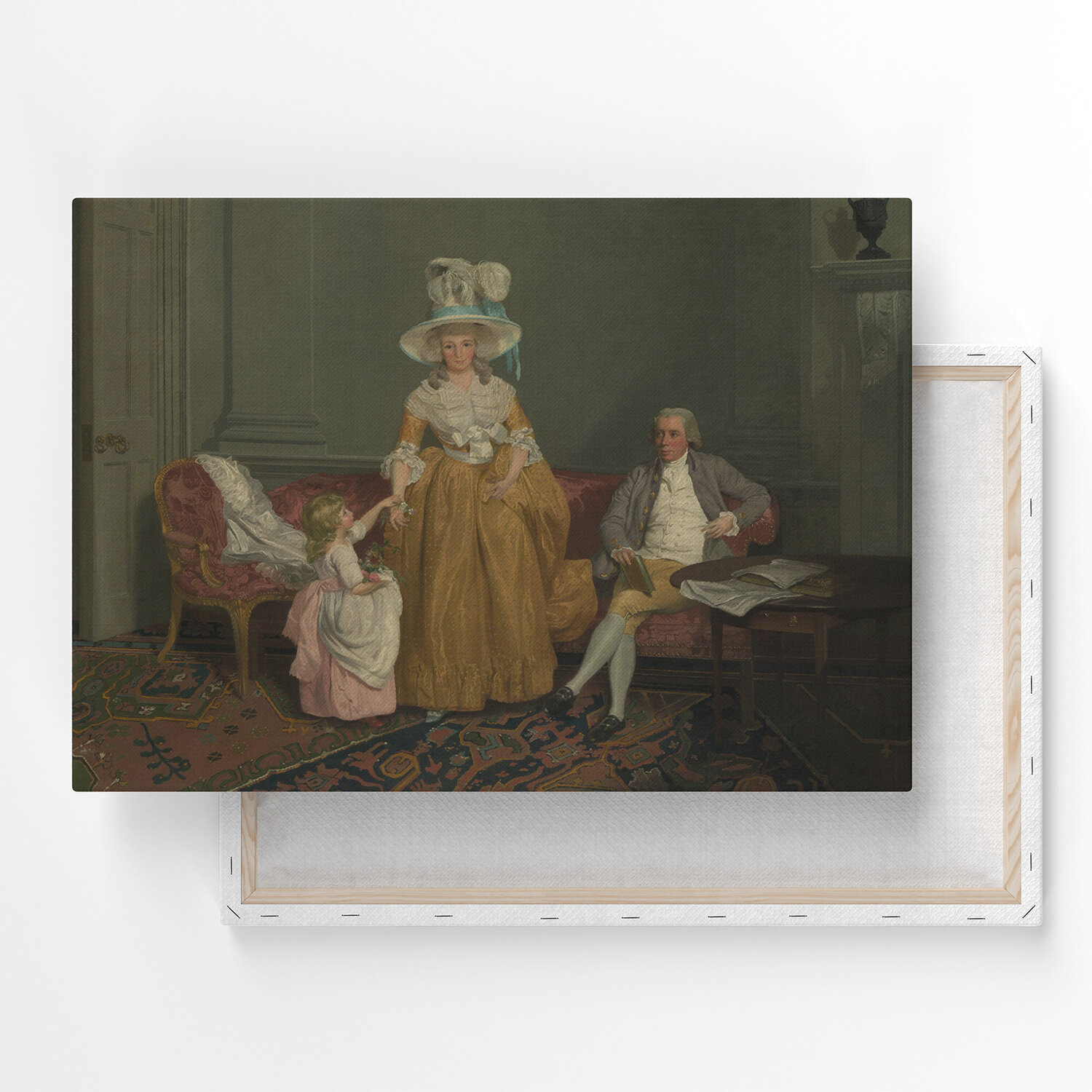 Картина на холсте, репродукция / Фрэнсис Уитли - The Saithwaite Family / Размер 30 x 40 см