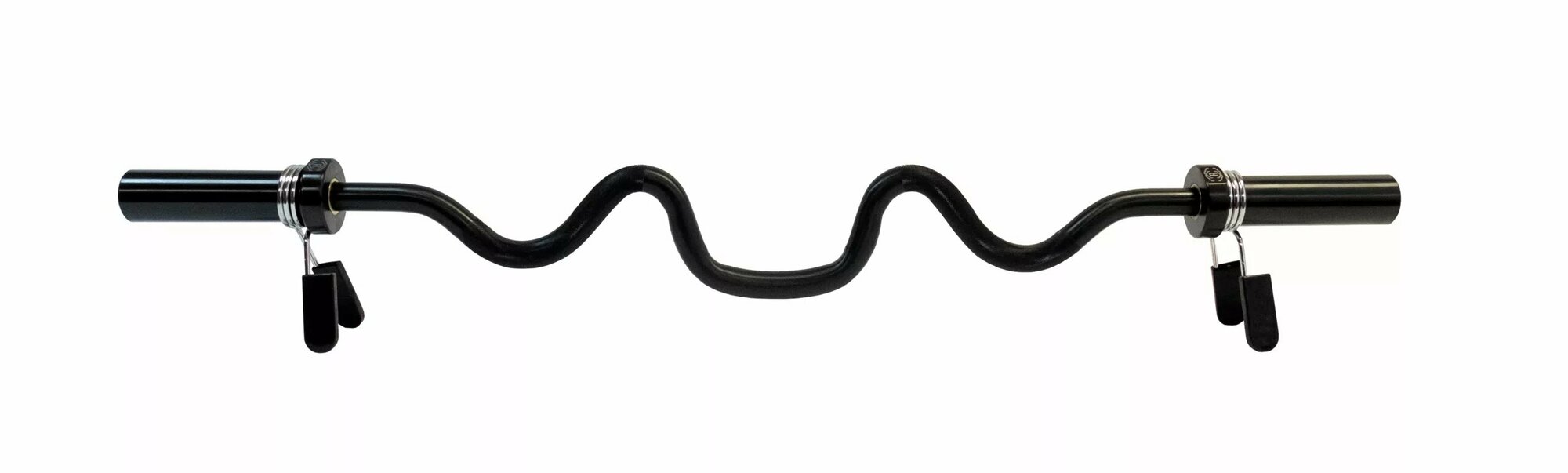 Гриф олимпийский сильноизогнутый черный 47" REBEL с замками