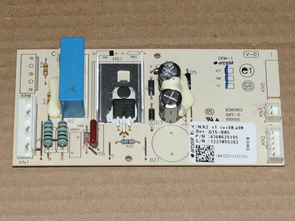 Электронный модуль управления холодильника BEKO 4360620185