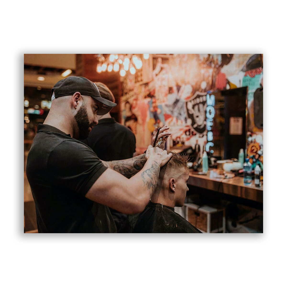 Постер, плакат на бумаге / Для Барбершопа / Размер 40 x 53 см