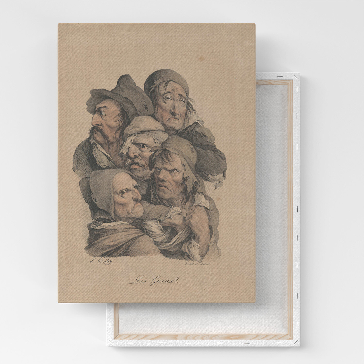 Картина на холсте, репродукция / Луи-Леопольд Буальи - The Beggars / Размер 40 x 53 см