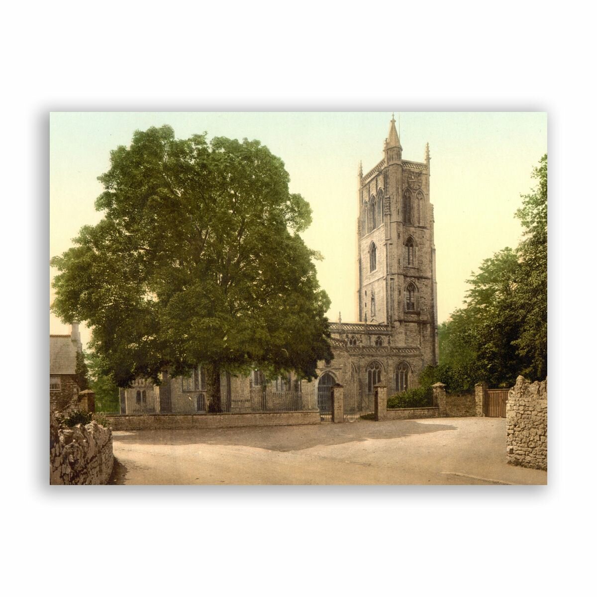 Постер, плакат на бумаге / The Church, Cheddar, England / Размер 60 x 80 см