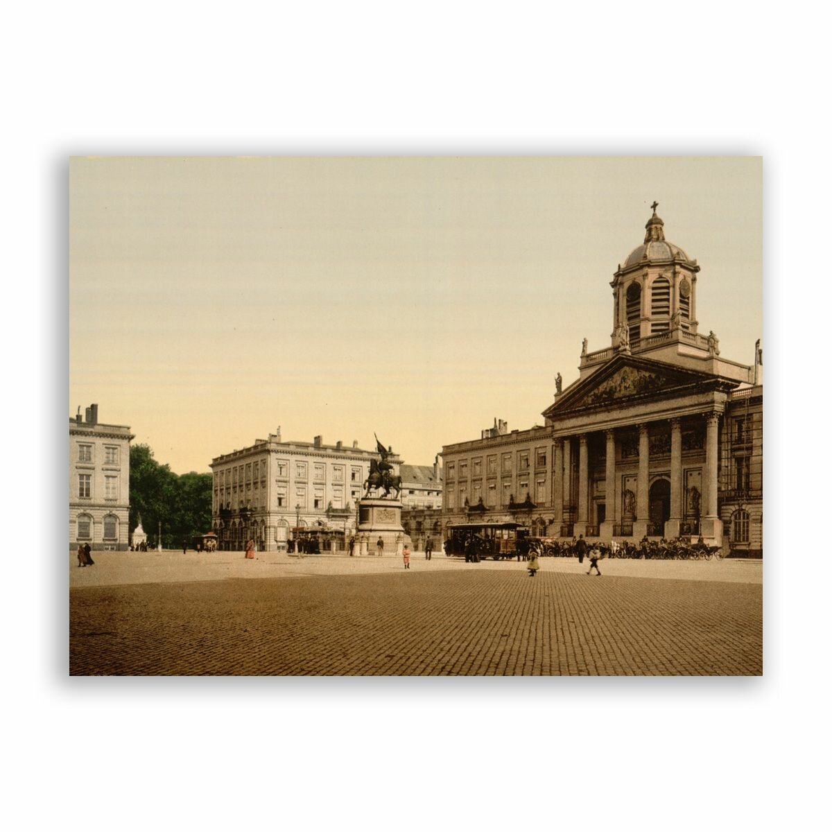 Постер, плакат на бумаге / Bruxelles, Place Royale, Brussels, Belgium / Размер 60 x 80 см