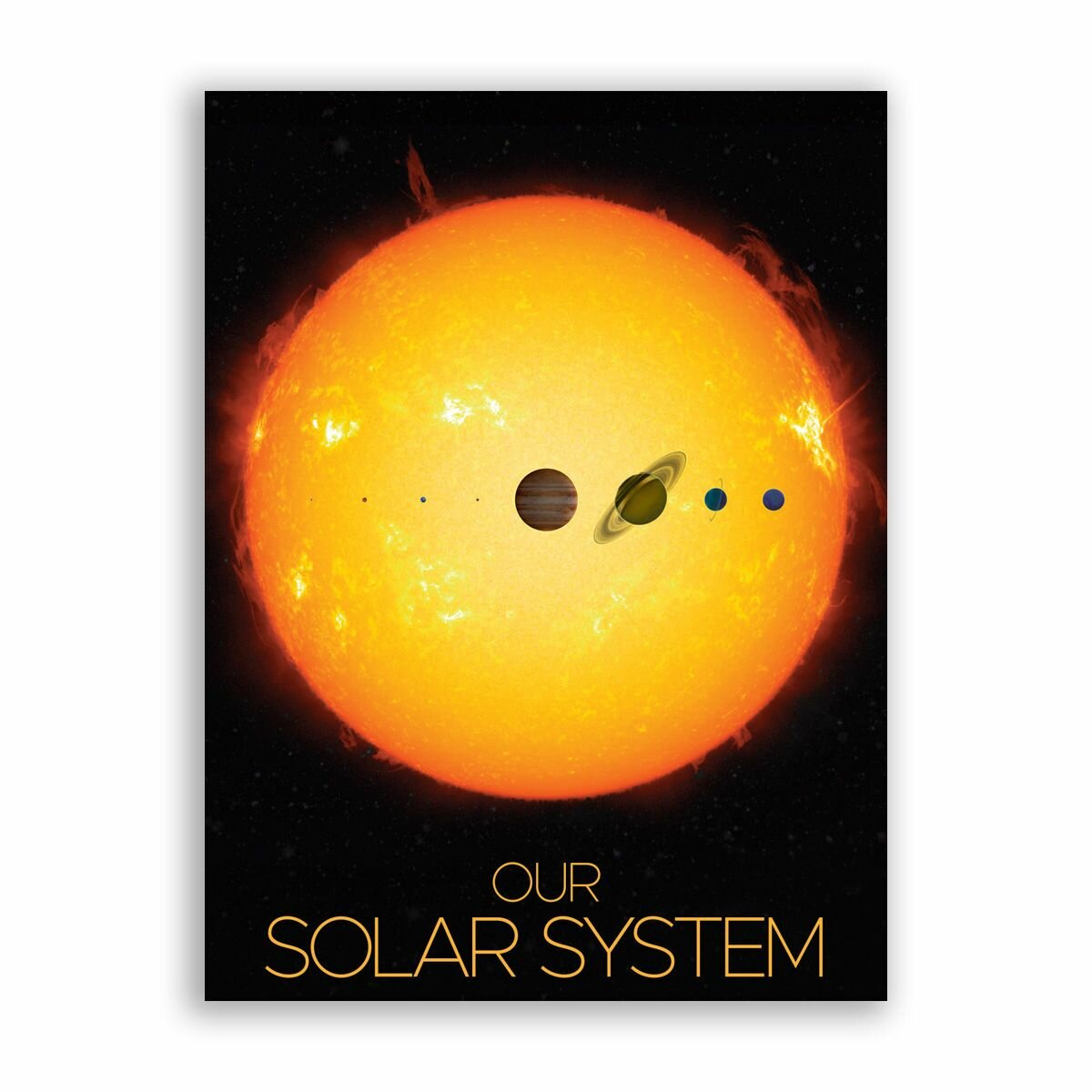 Постер, плакат на бумаге / NASA (Коллекция Постеров) - Солнечная Система / Размер 40 x 53 см