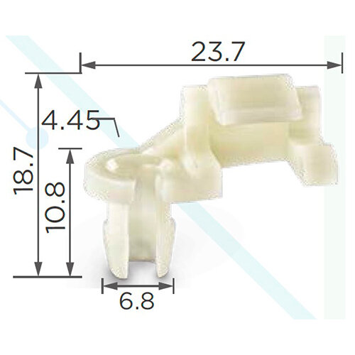 Клипса крепления тяги замка двери (OEM: 2945108, 2945108R) 773201