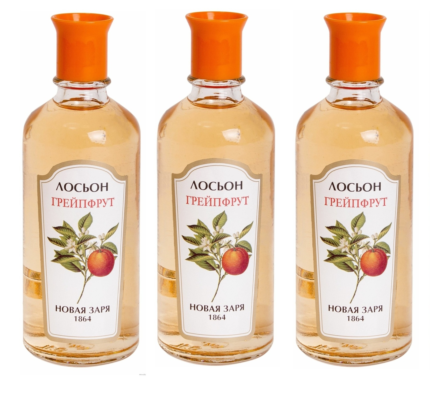 Лосьон грейпфрут "Новая Заря" 100мл 3 бутылочки