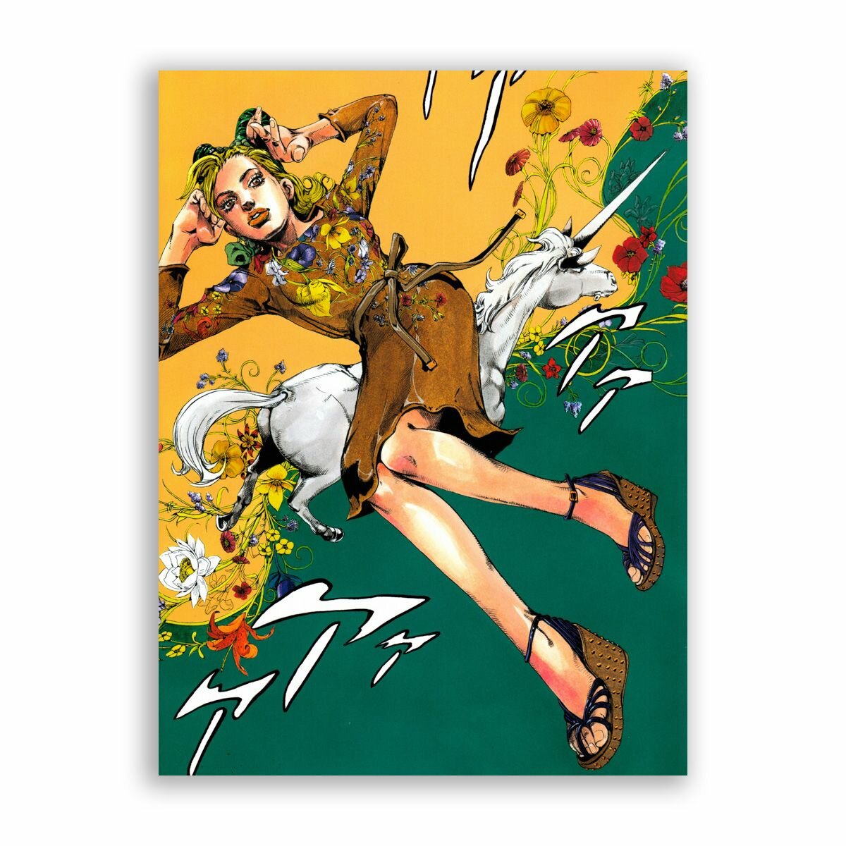 Постер, плакат на бумаге / Невероятные приключения ДжоДжо / Размер 40 x 53 см