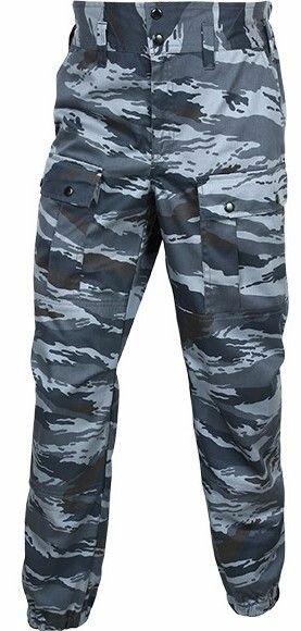 Брюки летние синий камуфляж