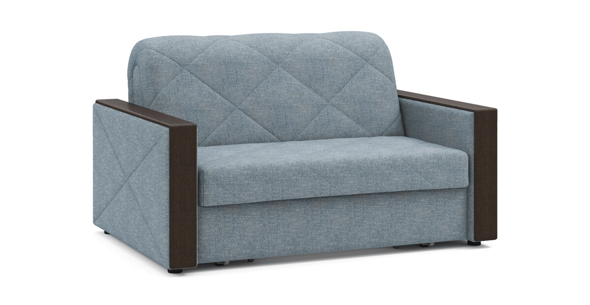 Прямой диван Цвет Диванов Токио NEXT 21 (мини) 154 прямой Светло-синий