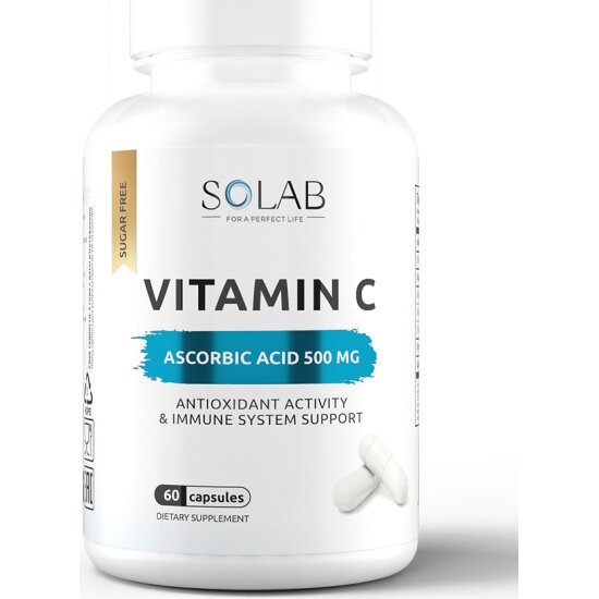 Solab БАД Витамин С в капсулах, 60 капсул, бад
