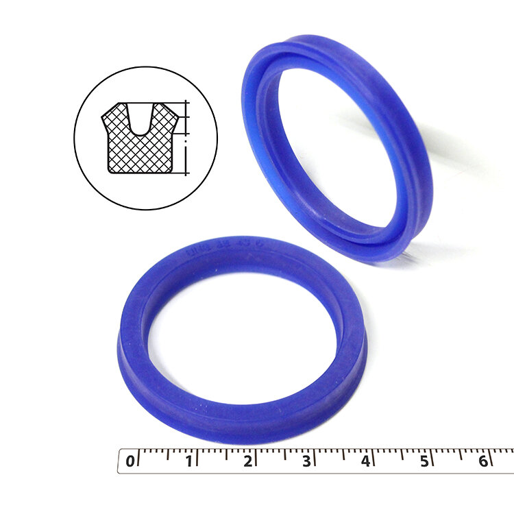 Манжета гидравлическая 35х43х6 (манжета цилиндра 43*35*6) тип UN PU (полиуретан)