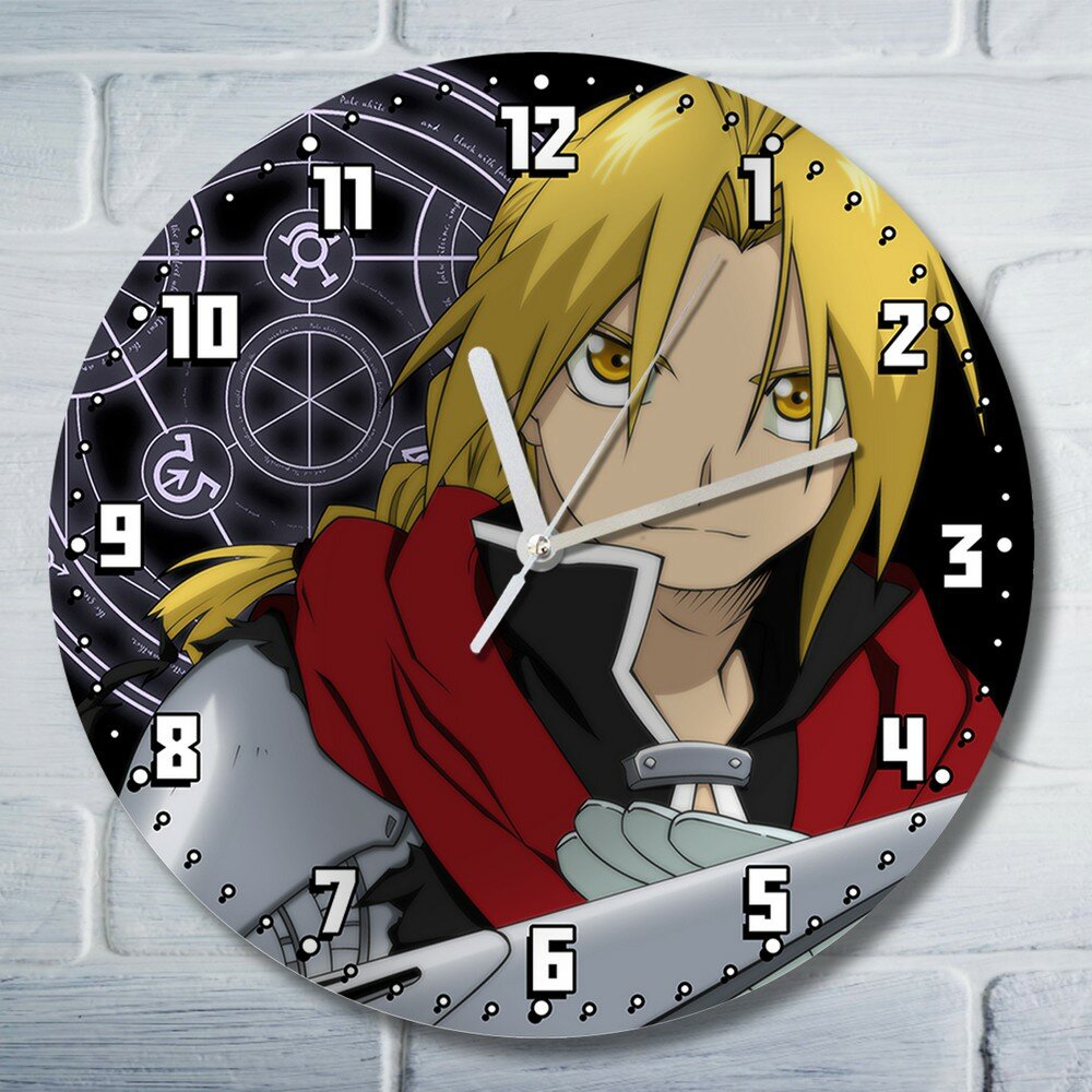 Настенные часы УФ "Fullmetal Alchemist (Стальной алхимик эдвард, альфонс) - 9007"