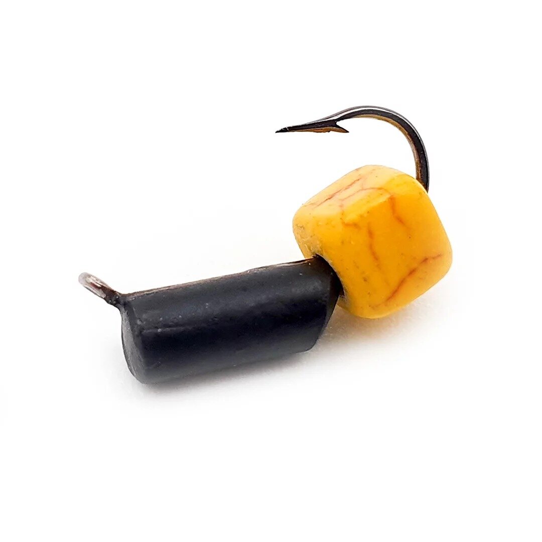 Wormix мормышка Столбик сырный кубик черный №1,5 0,3гр для зимней рыбалки на мелкую рыбу