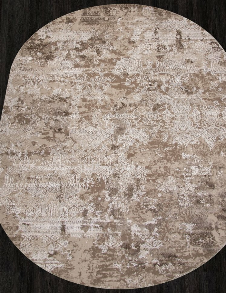 Ковер 03851B - BROWN / BROWN - Овал - коллекция ARMINA (1.6 х 2.3 м)