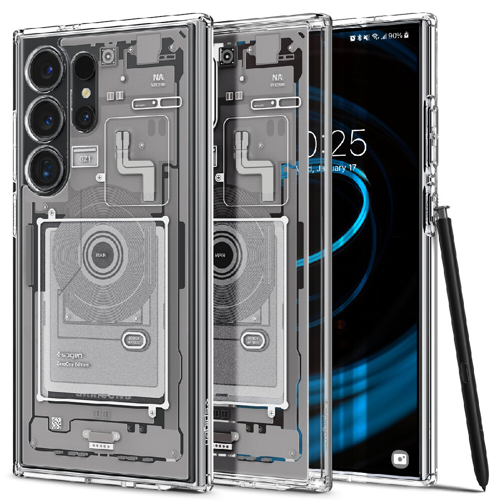 Чехол SPIGEN для Galaxy S24 Ultra - Ultra Hybrid Zero One - Разноцветный/Белый - ACS07294