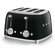Тостер Smeg Tostapane 50's Style 4 fette Nero TSF03BLEU