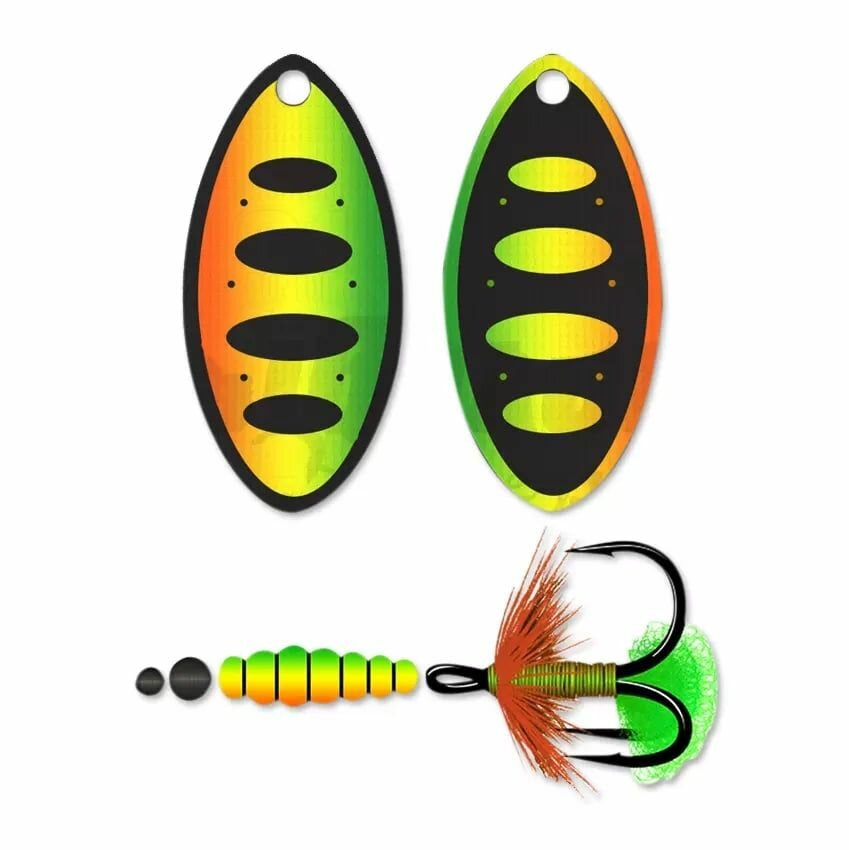 Блесна вращающаяся Blue Fox VIBRAX BFNL4 # OCU, вес 10 гр, длина 40 мм