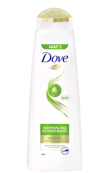 Dove Контроль Над Потерей Волос Шампунь для ослабленных тонких волос 380 мл.