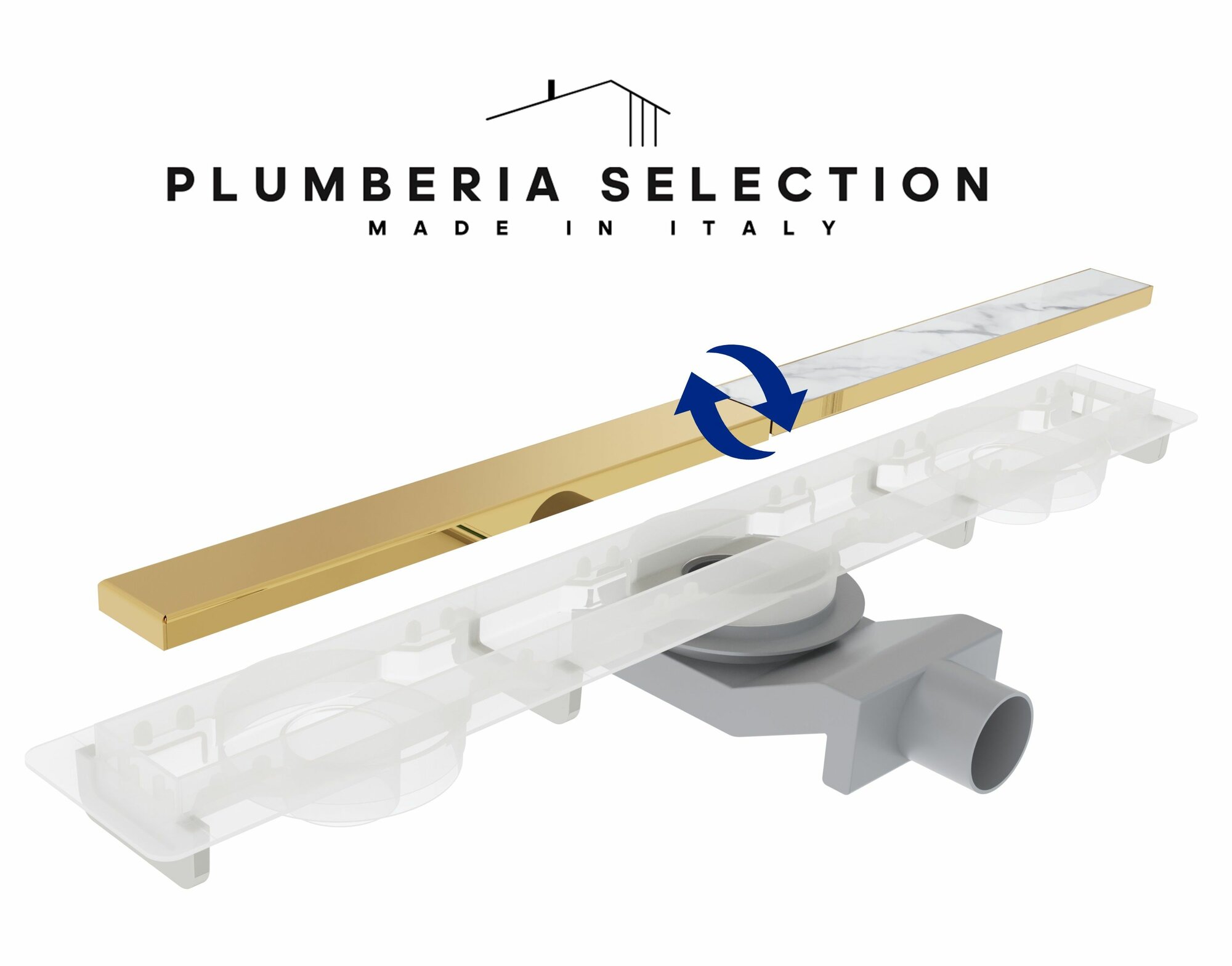 Душевой трап PLUMBERIA SELECTION PSM MODULAR PSM70OR — фото 1