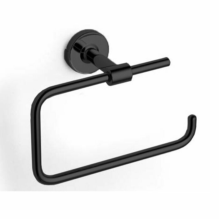 Держатель для туалетной бумаги Bertocci Cinquecento 110 0503 0800 без крышки, подвесной, цвет: черный матовый