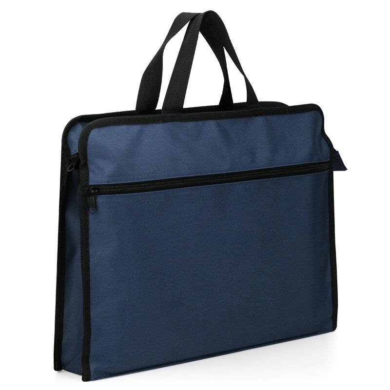 Папка-портфель A4 2 отделения, на молнии, 100% полиэстер, черный 63753 Deli 1406433