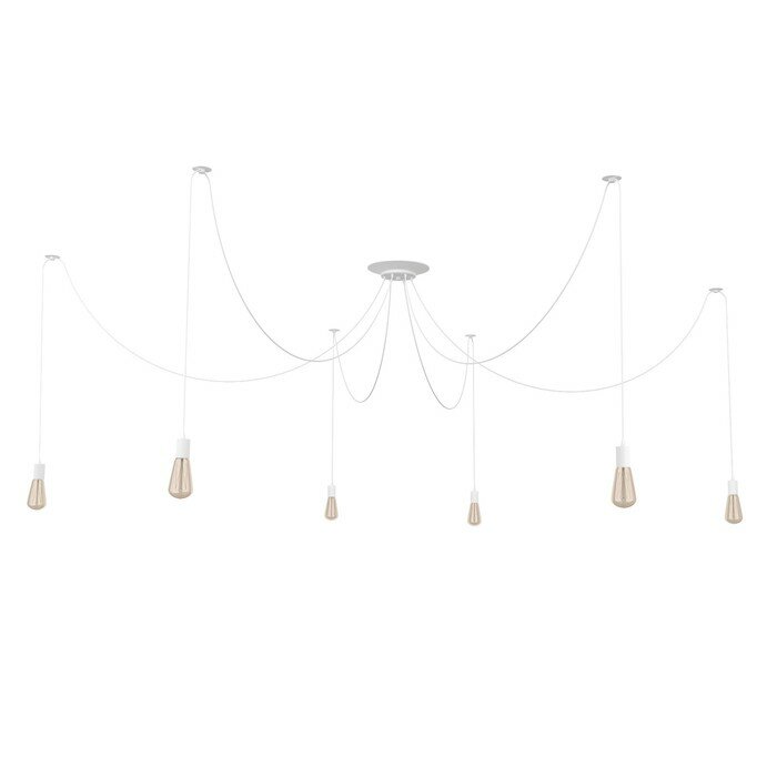 Светильник "Скин паук" 6хЕ27 40Вт белый 30х30х20-150см, 9919708