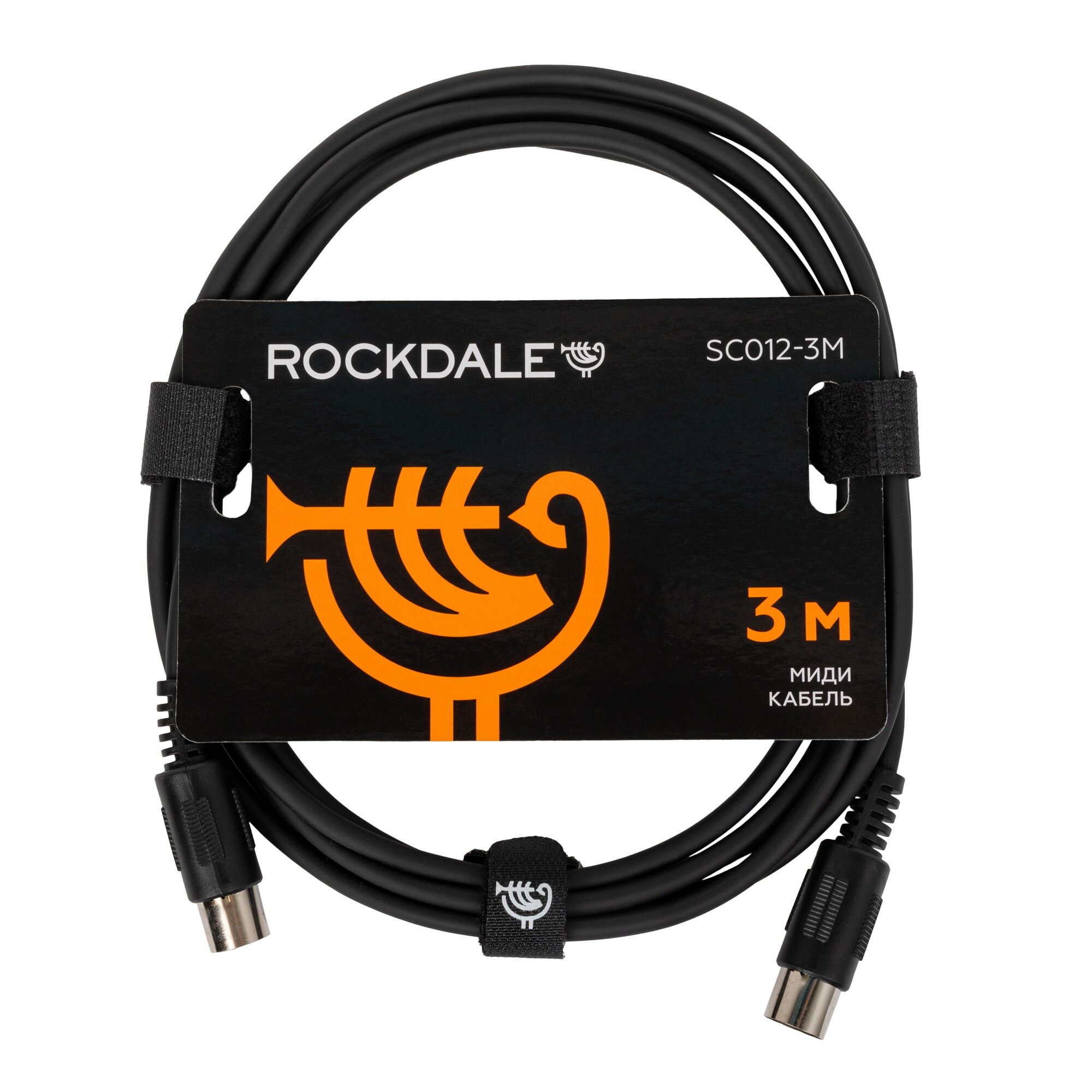 Кабель MIDI DIN5 ROCKDALE SC012-3M, 3м (прямой-прямой)