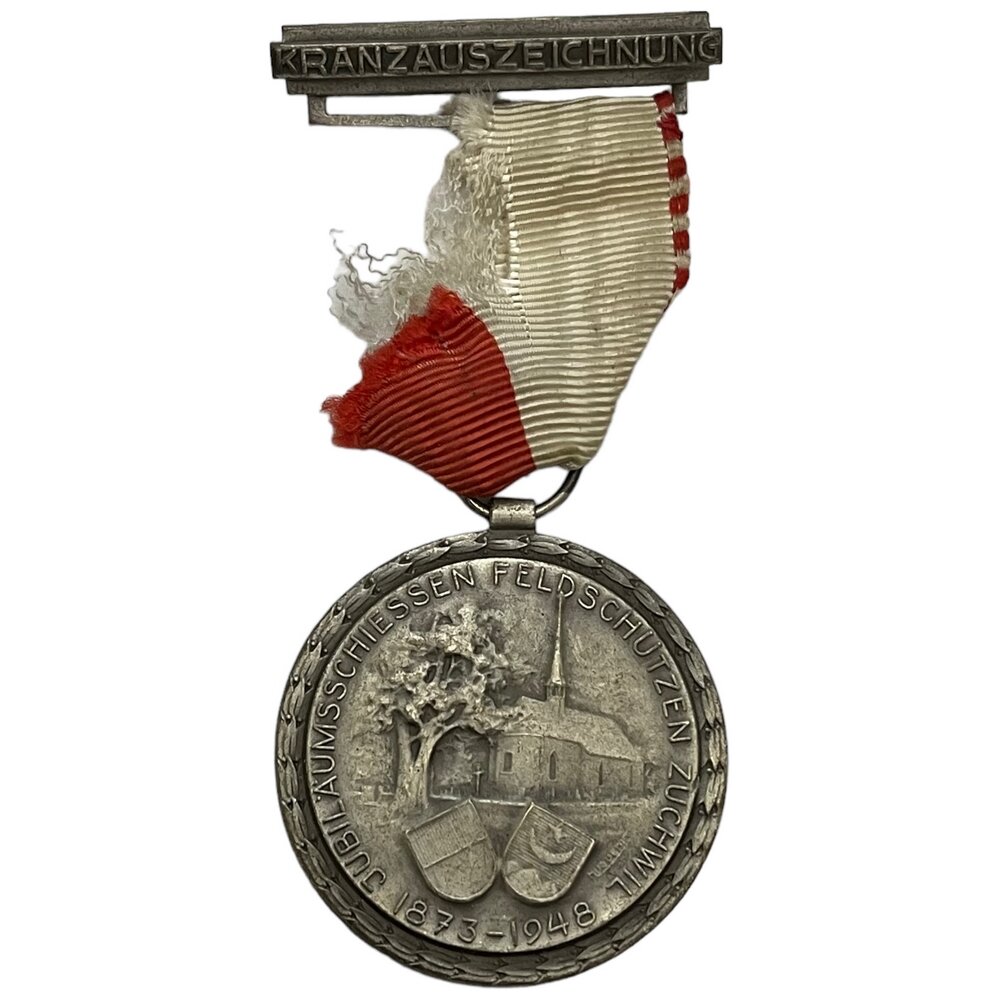 Швейцария, медаль "Юбилейные полевые стрельбы в Цухвиле. 75 лет" 1948 г.