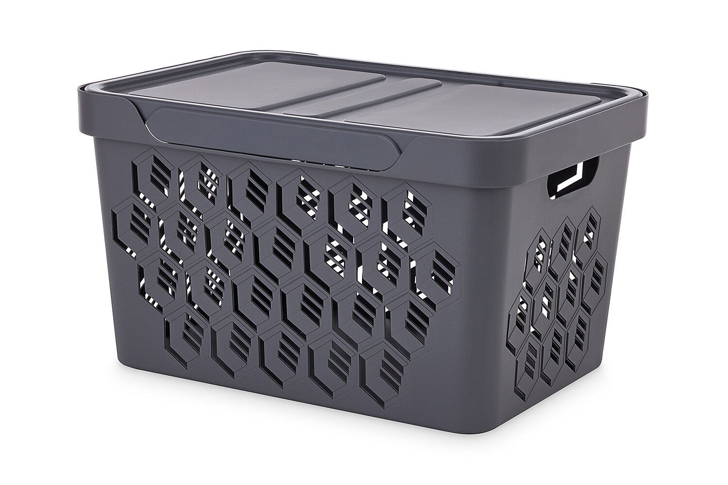 Deluxe ящик универсальный с крышкой 38x22x27.6 см, объём 18 л, для хранения
