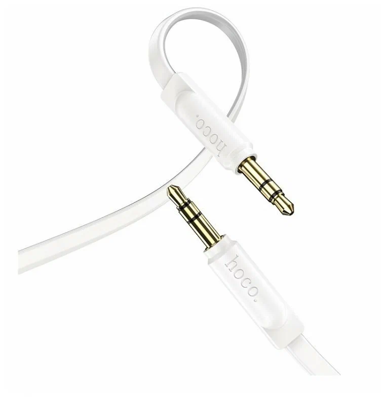 Аудиокабель Hoco UPA16 3.5мм белый 1m