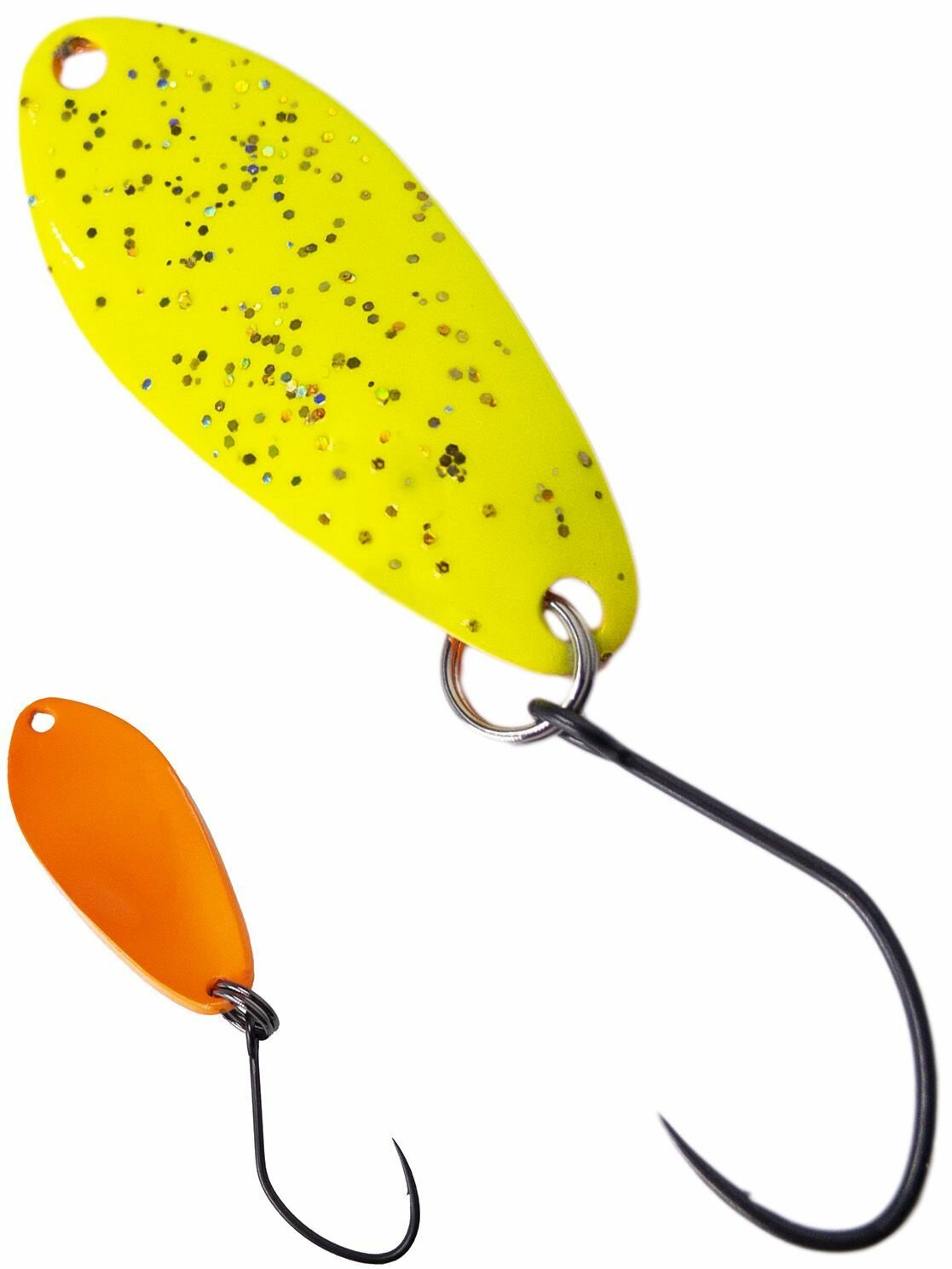 Набор 2ШТ Блесна колебалка Зябликов Пиксель 3 см. 2.9гр fluo