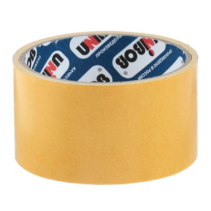 Клейкая лента UNIBOB, двусторонняя, 50 мм х 5 м