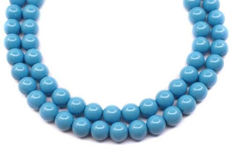 Жемчуг Preciosa Maxima, цвет aqua blue, 6мм, 704-201, 10шт