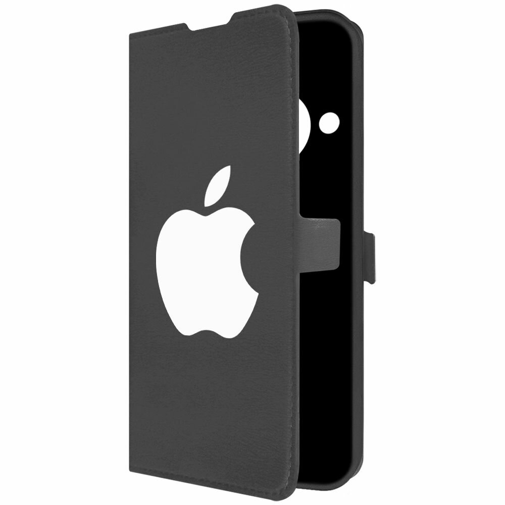 Чехол-книжка Krutoff Eco Book для Honor Magic 5 Lite Apple (Эпл) (черный)