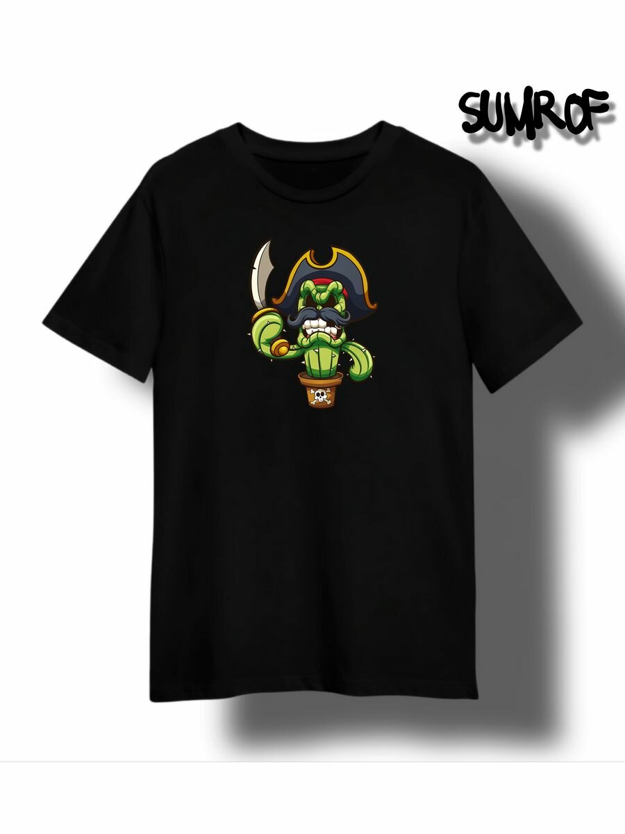 Футболка Кактус пират