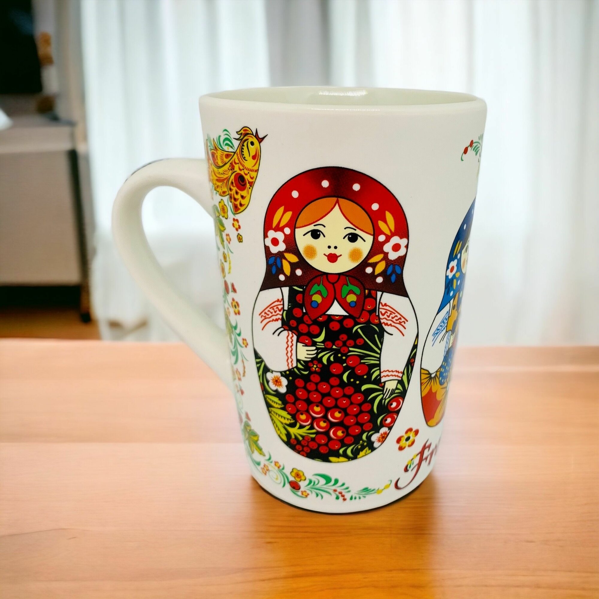 Кружка керамическая Матрешка , 300 мл.