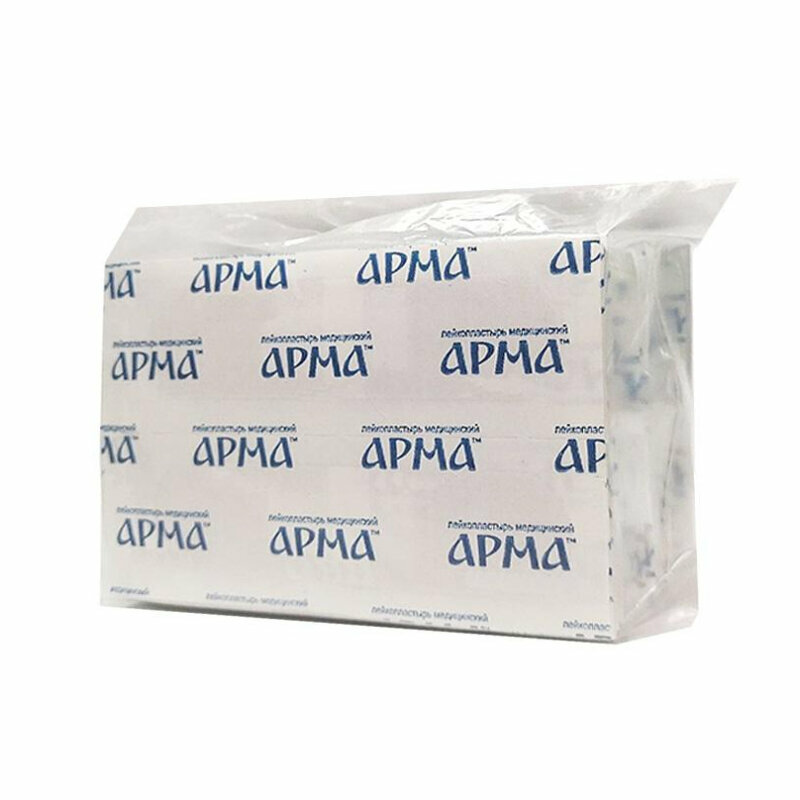 Перевяз. ср-ва Лейкопластырь бакт,19х72мм полимер. телесный ПЭ,100шт/уп, арма, 1719862