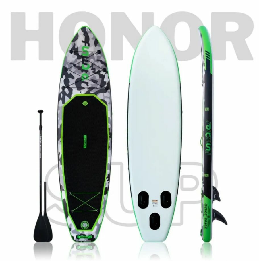 Надувная SUP-доска (сапборд) FunWater Honor Green 330x83x15 cm