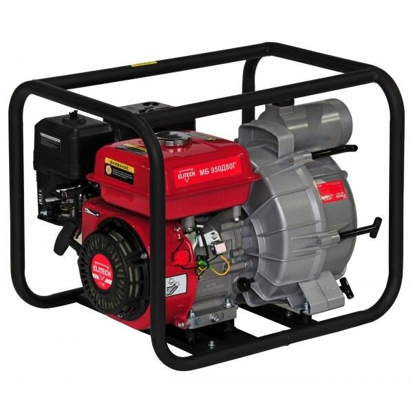 Мотопомпа бензиновая Elitech МБ 950 Д 80 Г для грязной воды