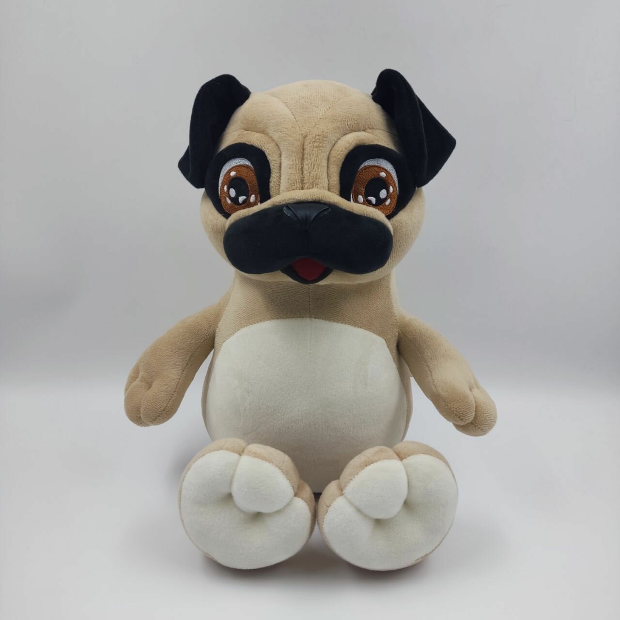 Мягкая игрушка собака мопс, 42 см