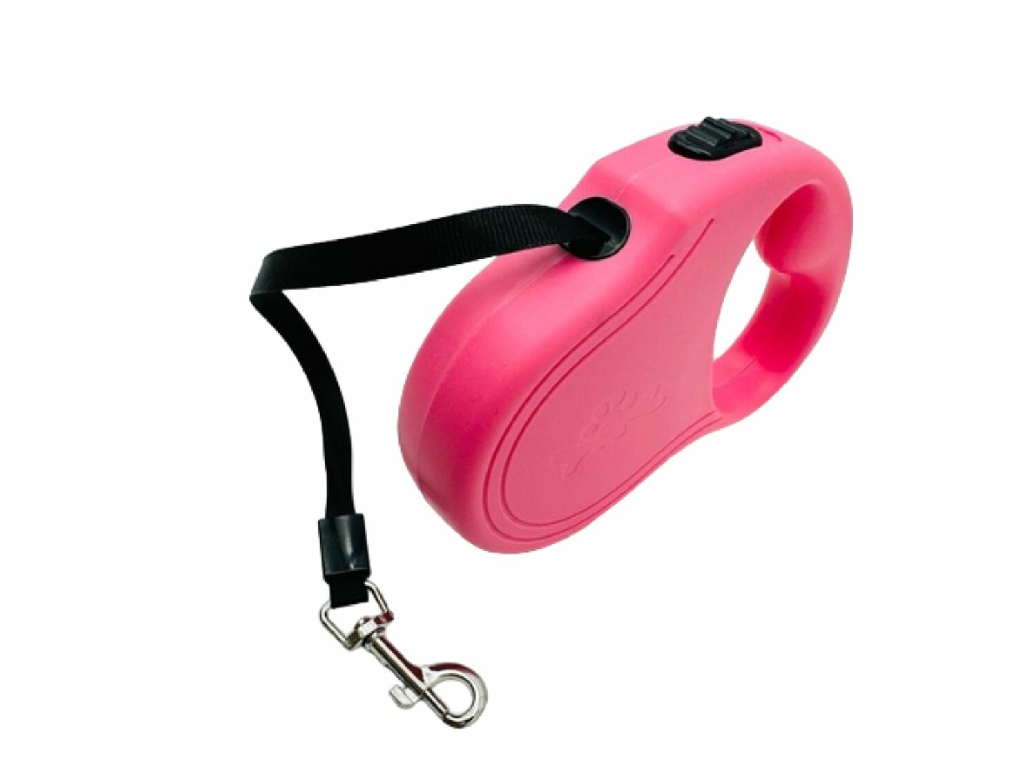Поводок- рулетка для собак "Веселый Пес" 5 метров, розовый