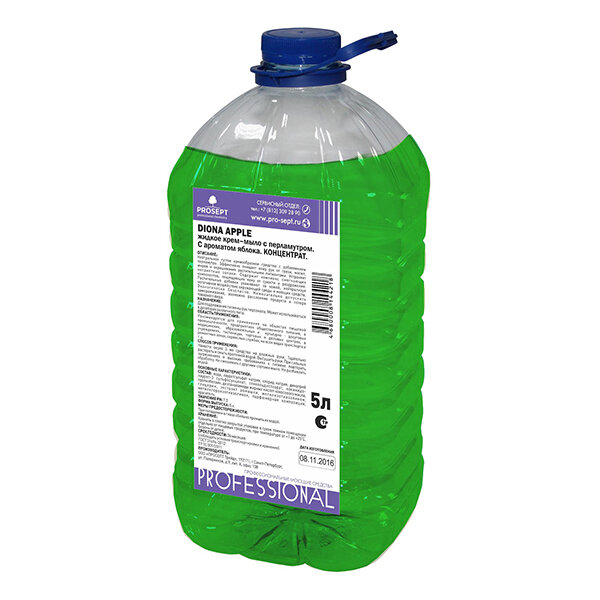 Гель-Мыло Жидкое Prosept Diona Apple 5л 147-5/5 / Просепт.
