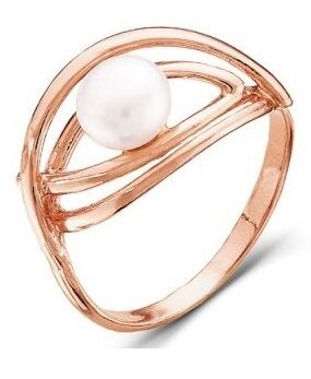 Кольцо, жемчуг имитация, искусственный камень