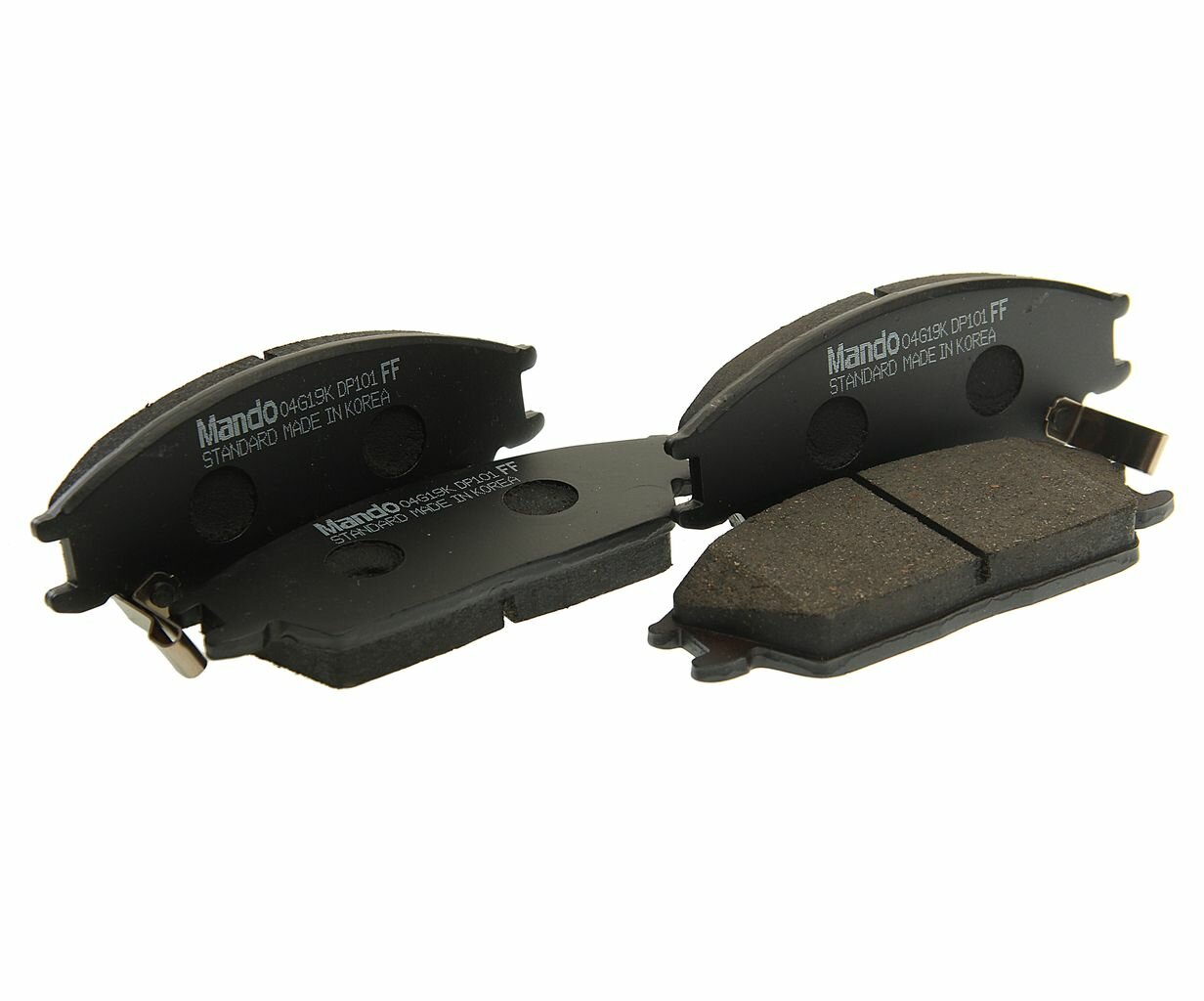Колодки тормозные передние для Hyundai Accent I II 1994-2005, Getz 2002-2010, Coupe 1990-1996 / арт. MPH01 / бренд MANDO / OEM 581011CA10