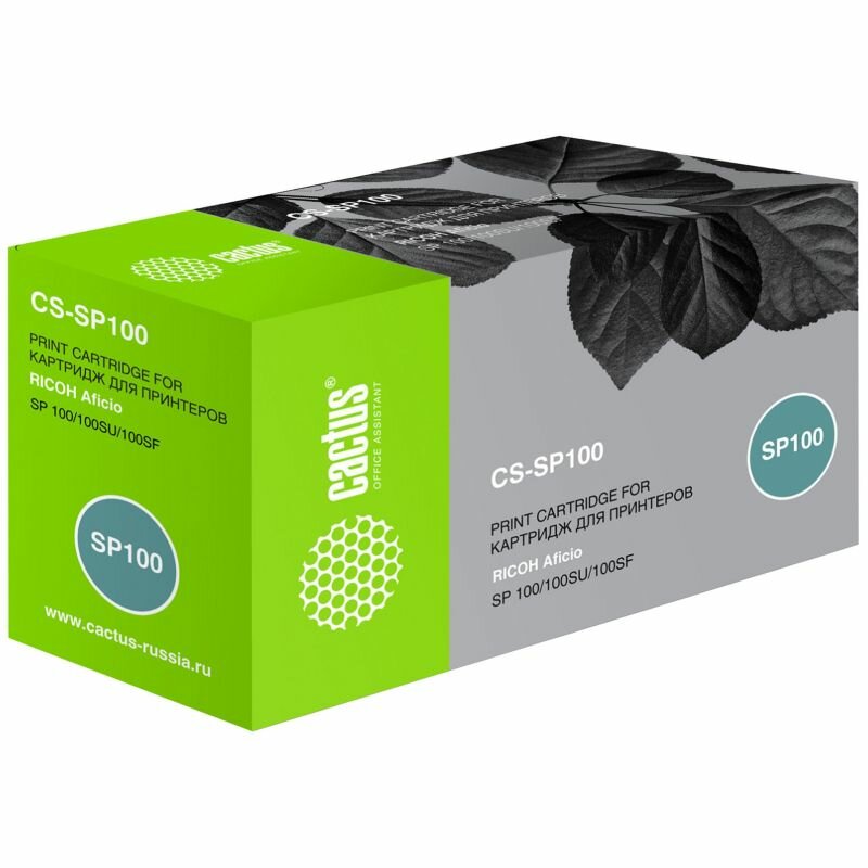 Картридж лазерный Cactus SP100 407059 черный для Ricoh SP100/100SU/100SF