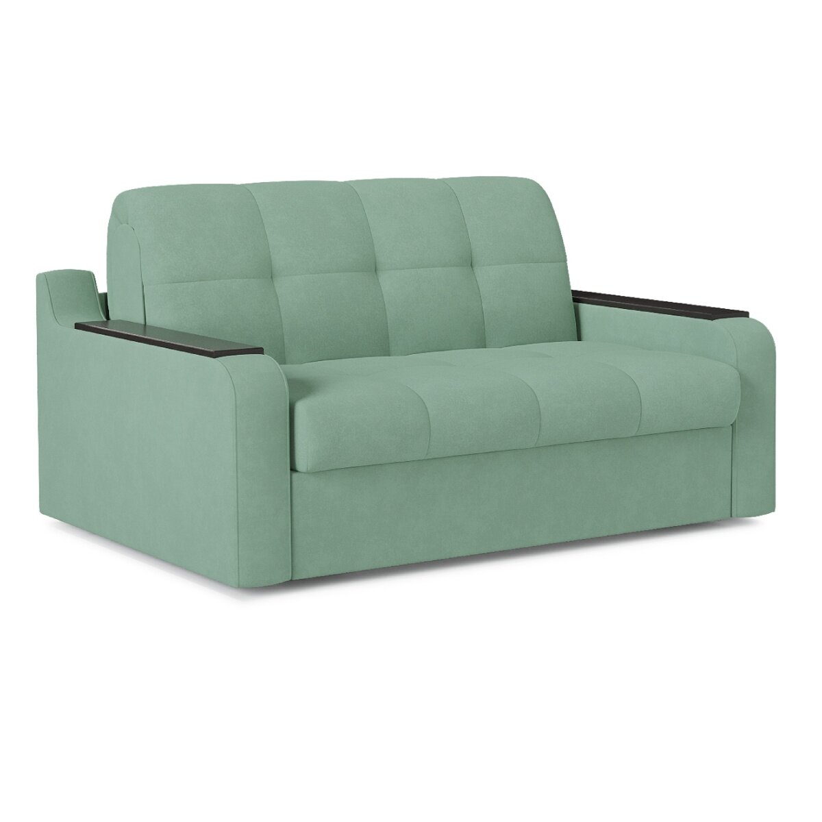 Диван Сток Диванов Брюссель-2 Mint мятный 170 см, механизм аккордеон на металлокаркасе